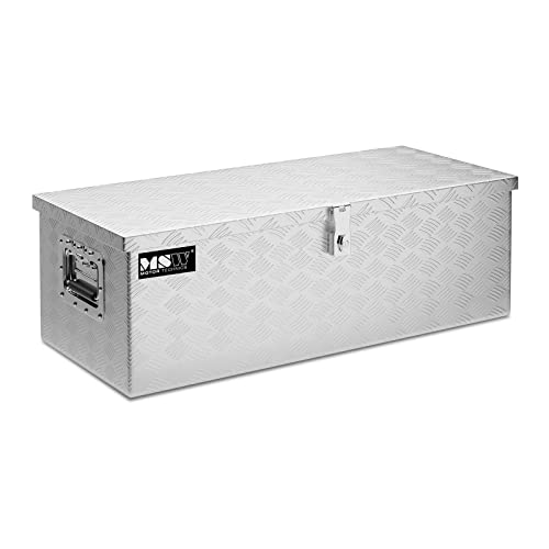 MSW Alubox abschließbar Werkzeugkasten ATB-765 Deichselbox 48 L ...